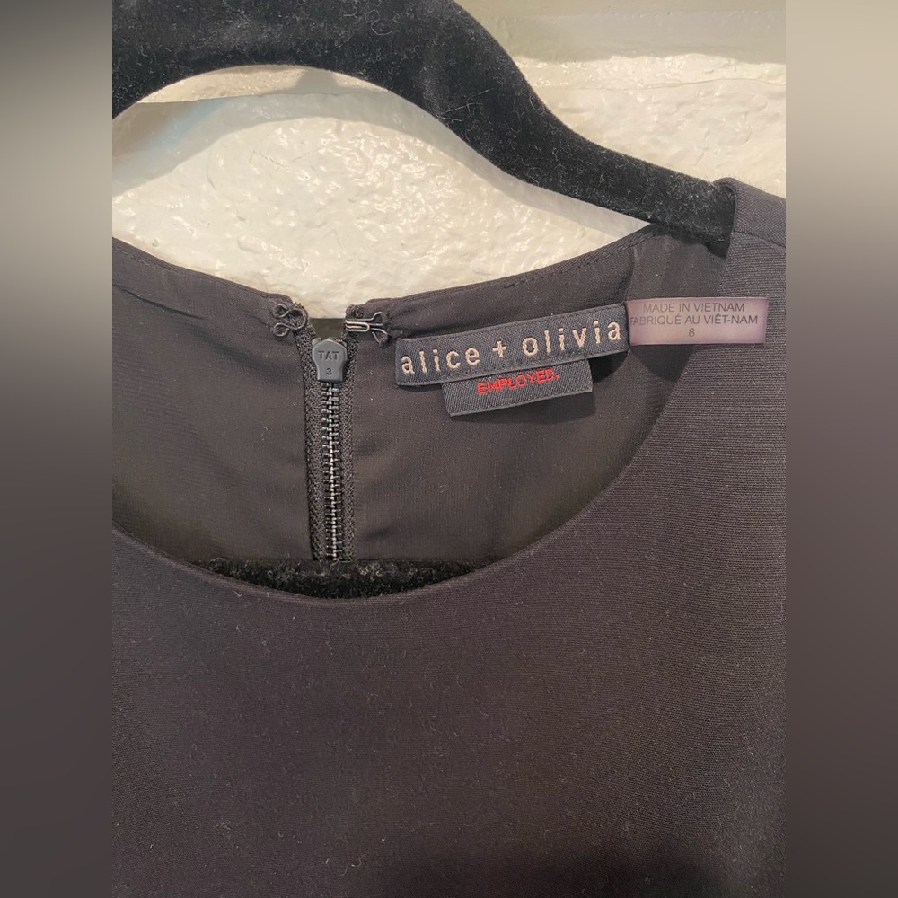 Alice + Olivia Bria Black & White Flare Fit Dress Siz… - Gem